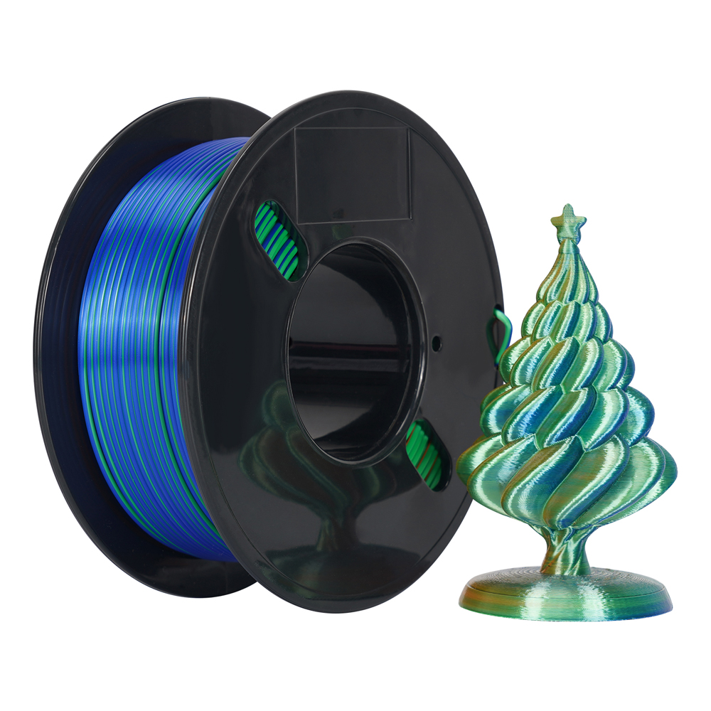 【Special Promotion 】KINGROON Multicolor Silk PLA Filament 200g/roll 1.75mm 3D Printer Filament ...