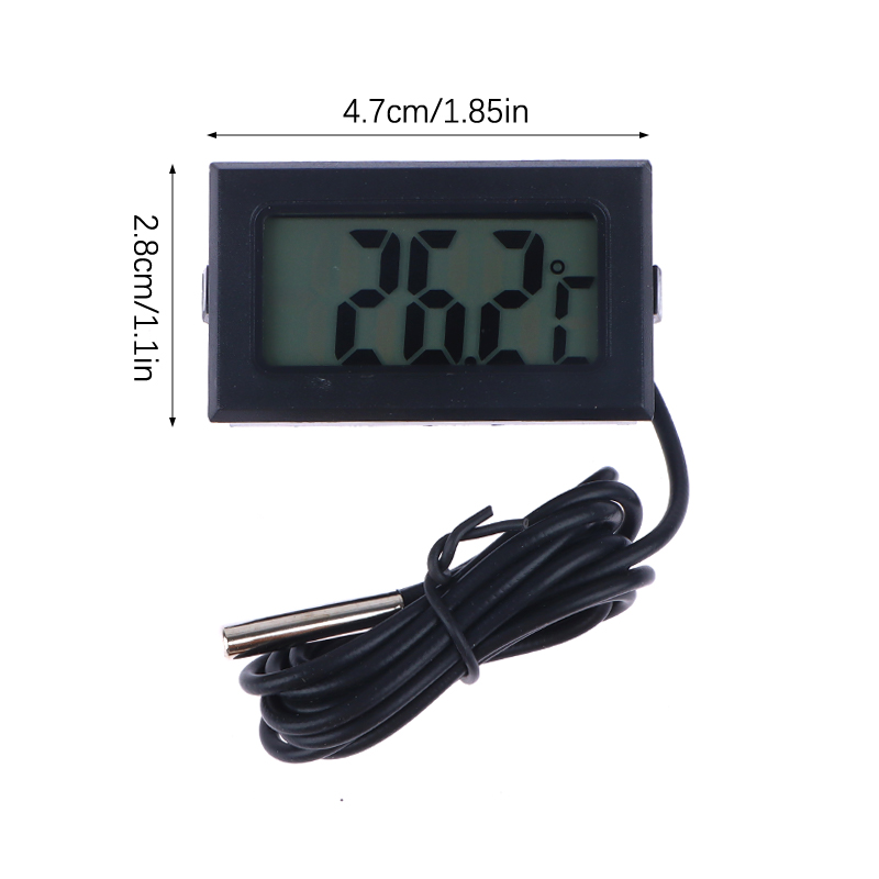1M LCD Digital Thermometer With Waterproof Probe Celsius/Fahrenheit ...
