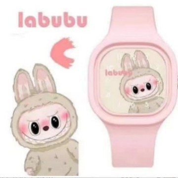 【Low price】New Labubu Children's Watch for Girls - Cute Cartoon Square ...