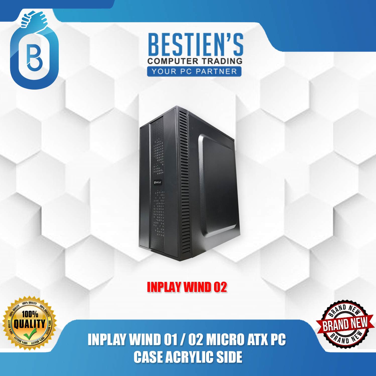INPLAY WIND 01 / 02 MICRO ATX PC CASE ACRYLIC SIDE | Lazada PH