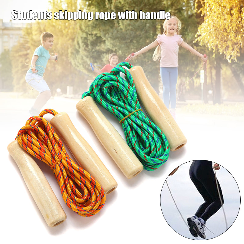 【The Timber Loft】Skipping Rope Wooden Handle Skipping Rope 2.5M for ...