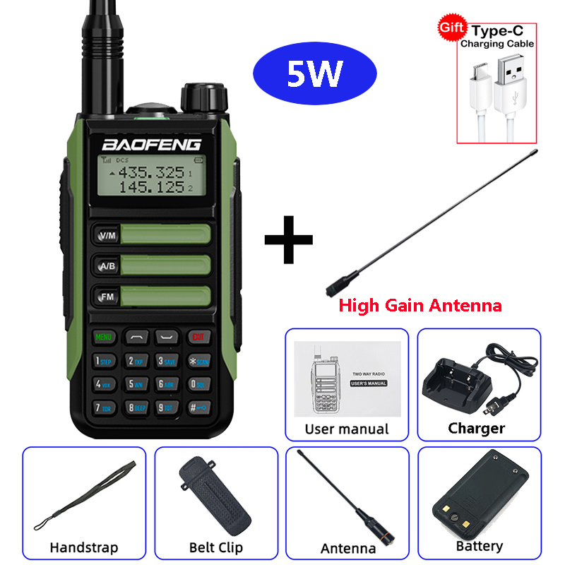 BaoFeng UV16 Ham Two-way Radio Stations Long Range s Profesional UHF ...