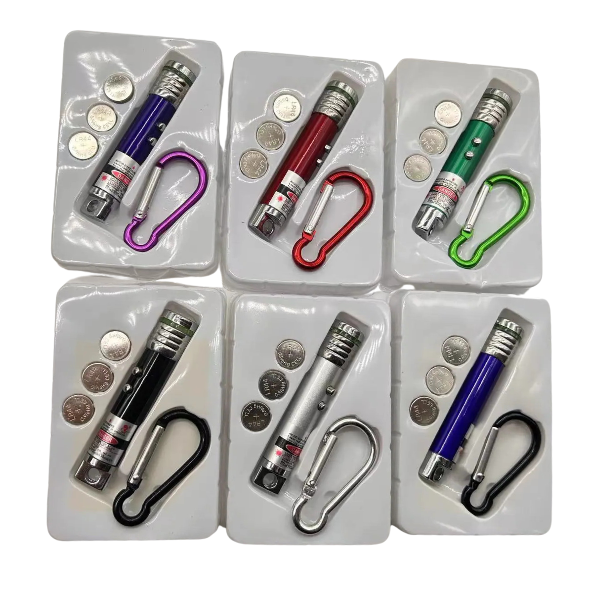 D'Lax 3 in 1 Laser Pointer LED Light Carabiner Pocket-sized Laser ...