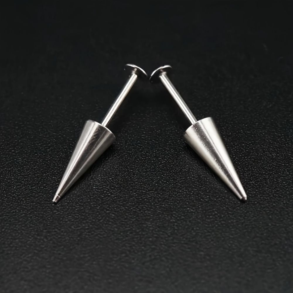 6 px Stainless Steel Lip Spike Cone silver Piercing Jewelry Combination ...