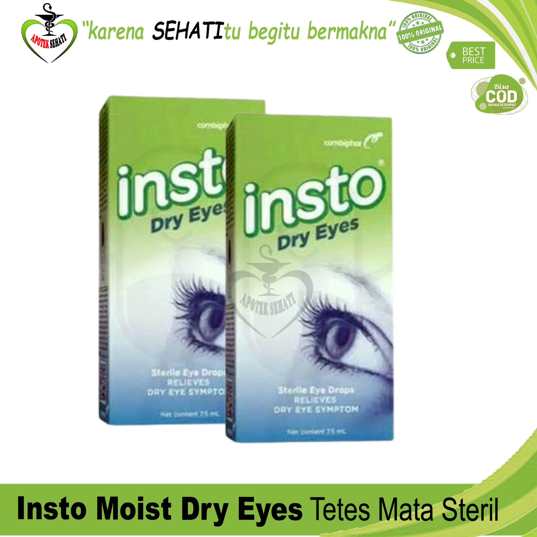 INSTO DRY EYES 7.5ML TETES MATA KERING STERIL | Lazada Indonesia