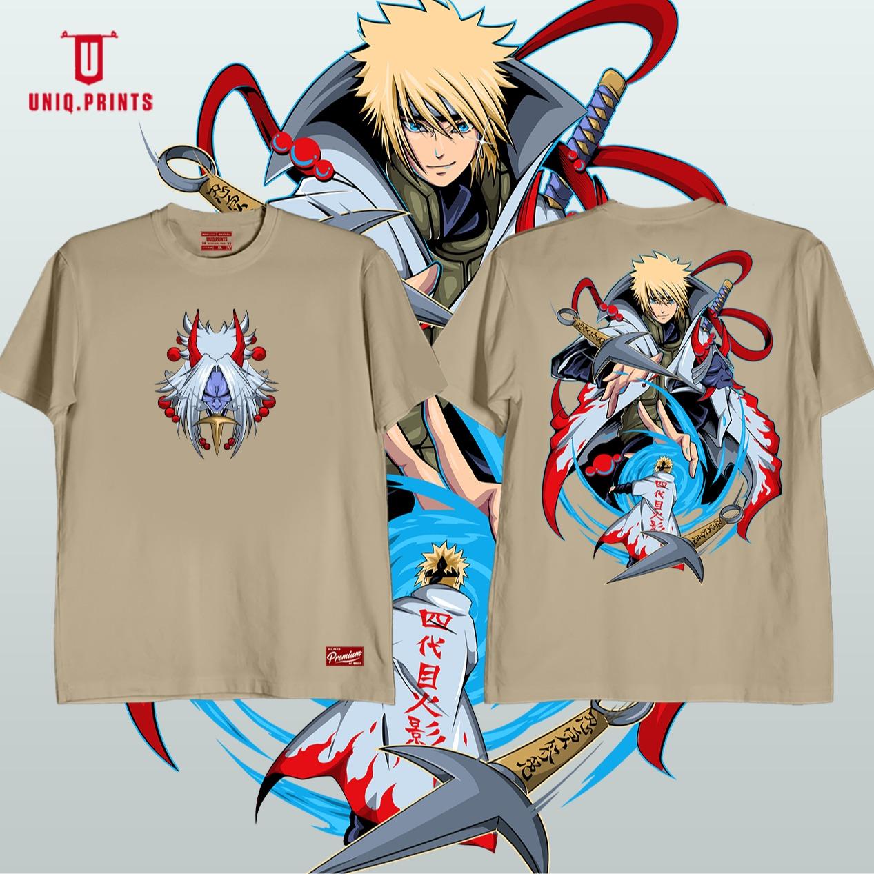 UNIQ.PRINTS NARUTO MINATO NAMIKAZE GRAPHIC COTTON TSHIRT FOR MEN AND ...