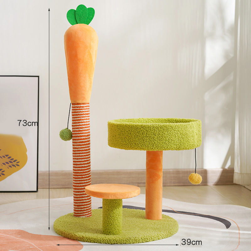 Carrot climbing frame, nest, tree integrated shelf, non occupancy ...