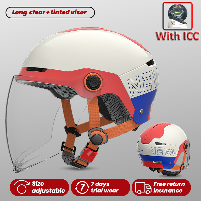 Anak HF-12 Half Face Open Face Helmet Adjustable Size for Motorcycle ...