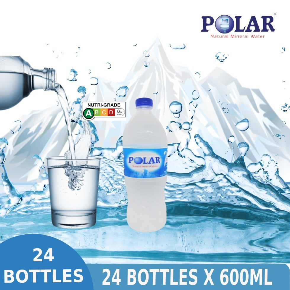 [Carton Sales] POLAR MINERAL WATER 600ml / 1500ml / 12bottles / 36 ...