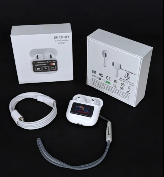 ANC/ENC HIFI Digital Wireless Earbud Screen Touch Earbud | Daraz.com.np