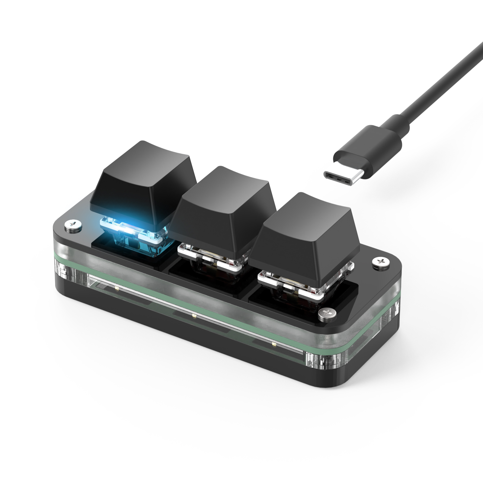 【User-friendly】 USB-C Customized Keyboard Mini Paste 2 3 6 Keys Knob ...