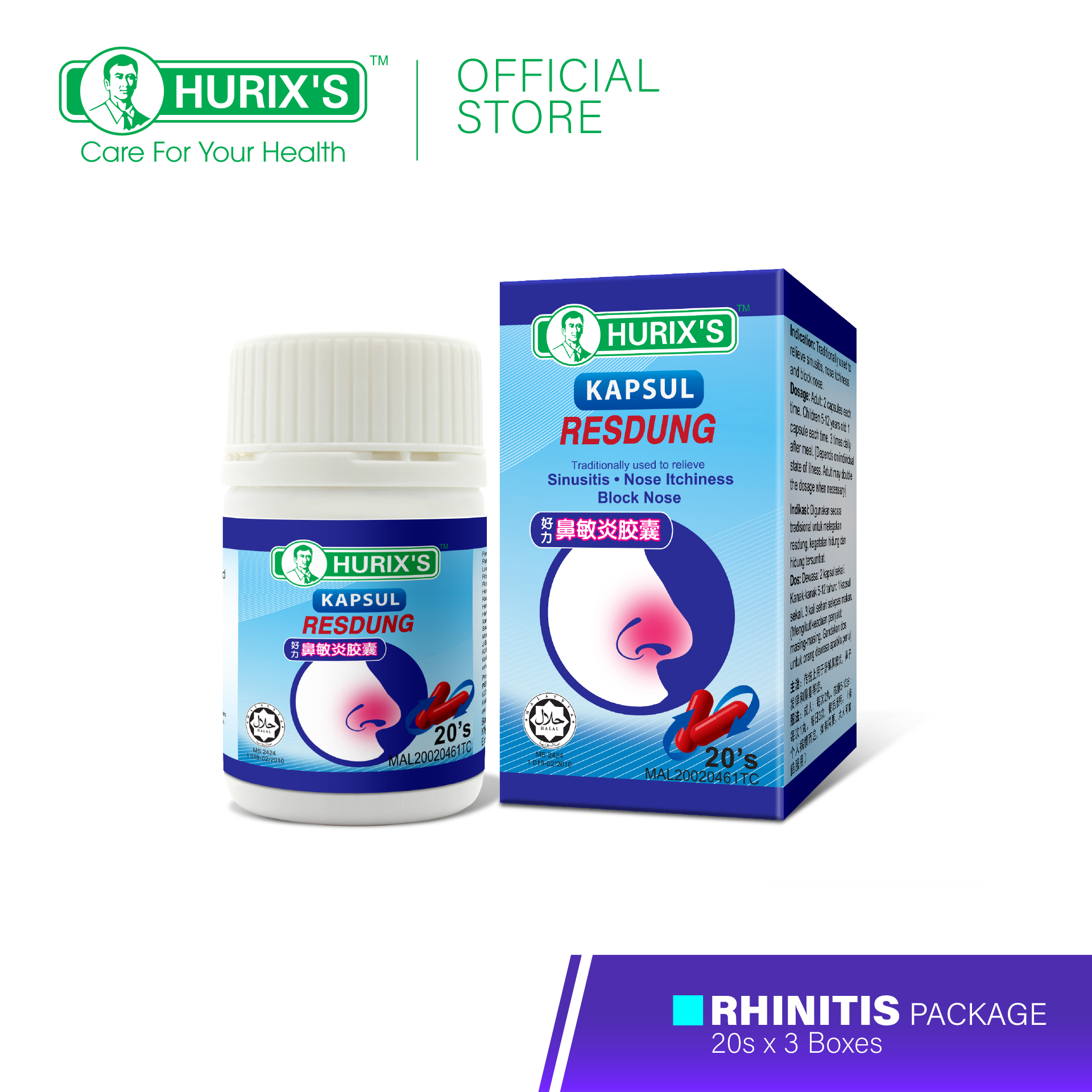 HURIX'S Rhinitis Package - relieve nose and sinus symptoms | Lazada