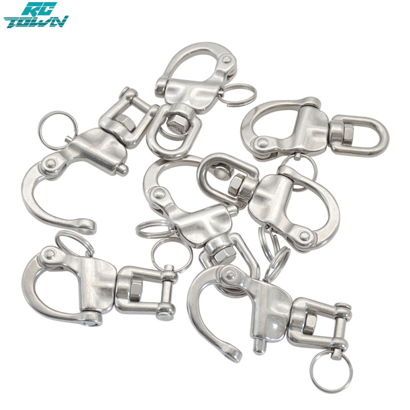 70mm Swivel Shackle 360 Degrees Rotatable 316 Stainless Steel Quick ...
