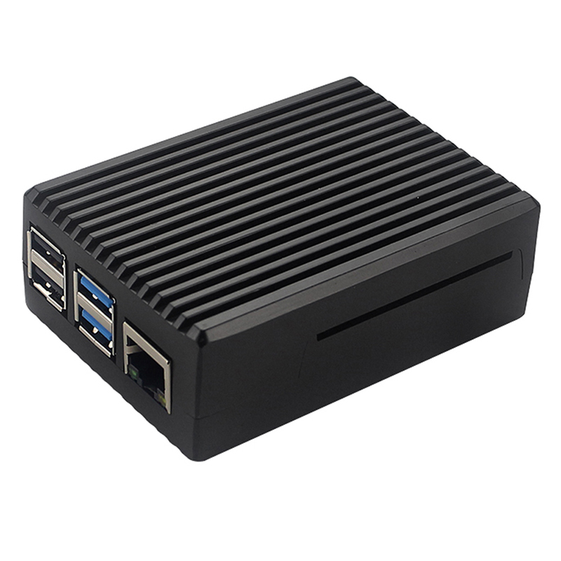 For GeeekPi Raspberry Pi 4 CNC Aluminum Case with Fan Heatsinks for Pi ...