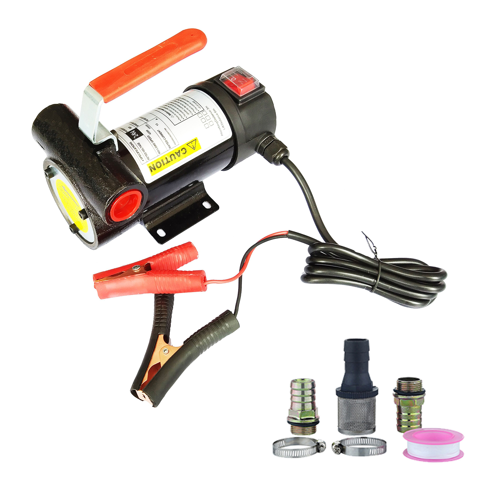 24V Mini Portable Electric Fuel Transfer Pump Handheld Oil Extractor ...