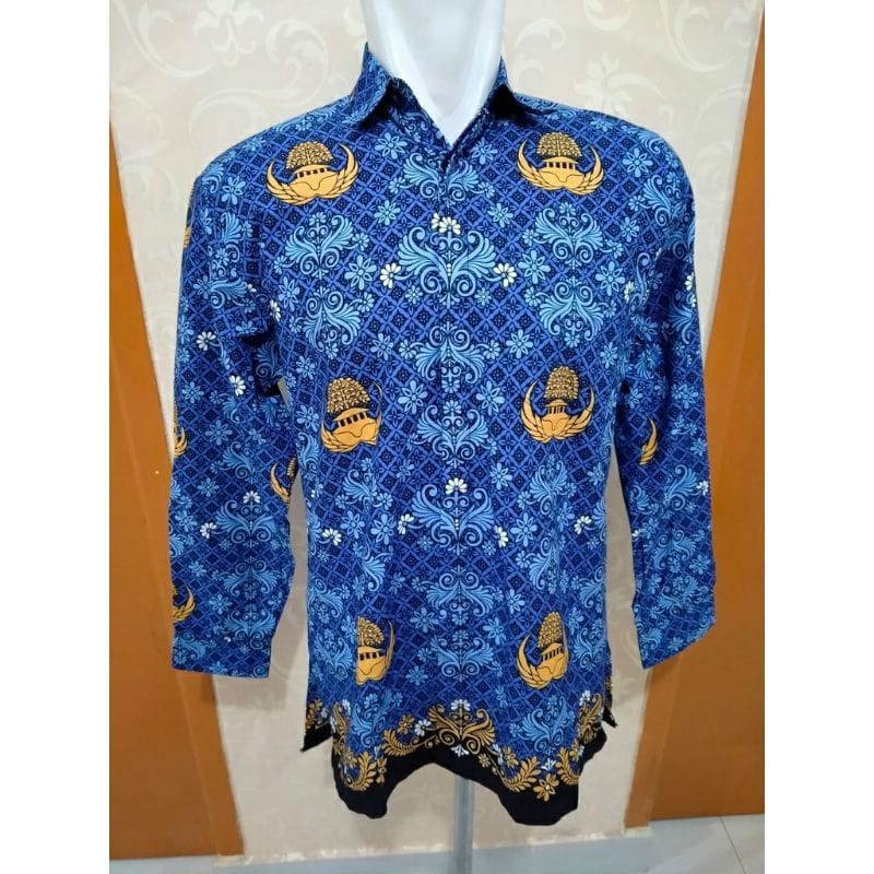 BAJU KOPRI TERBARU 2022 SERAGAM DINAS PNS ATASAN KOPRI PRIA BATIK PNS ...
