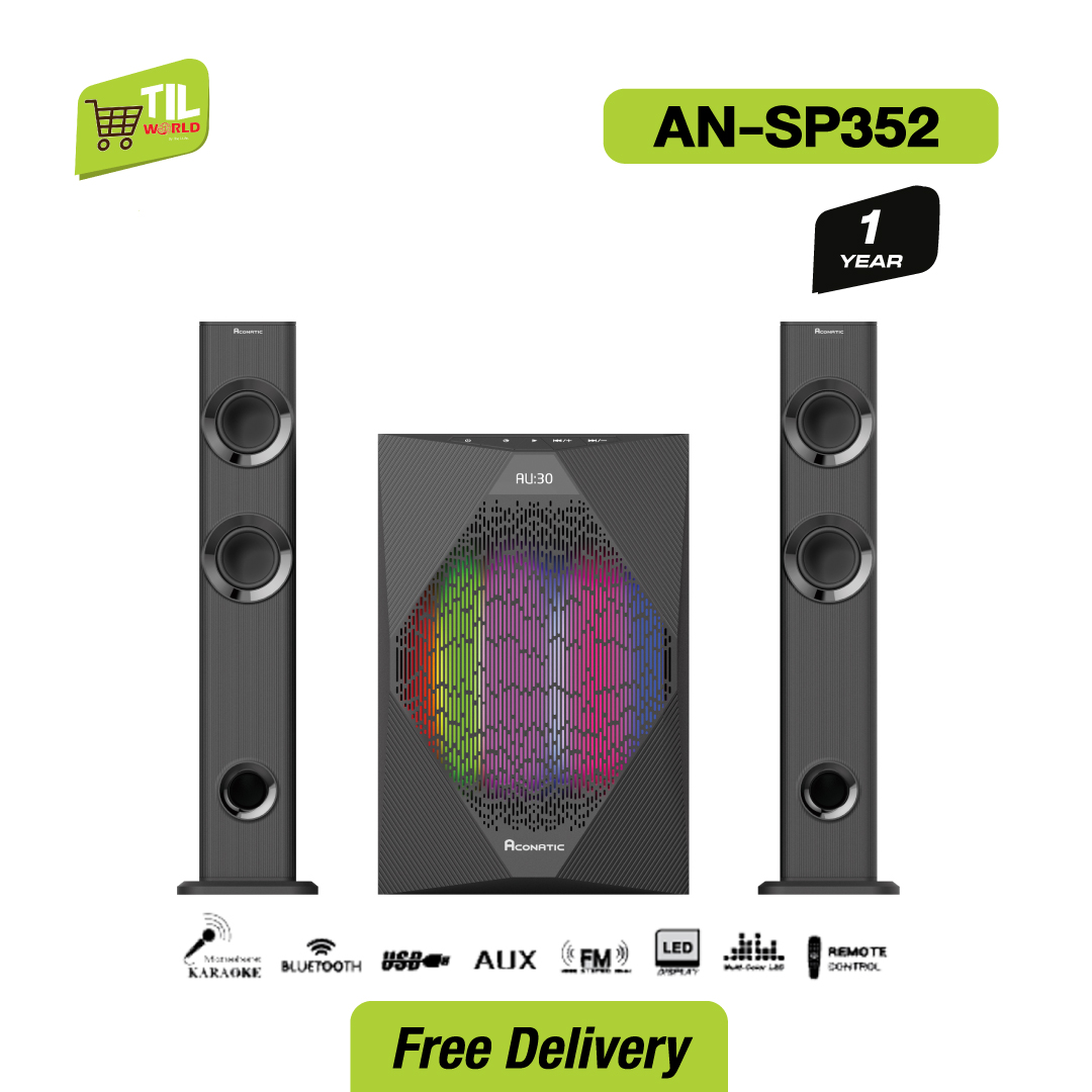 [ใหม่ล่าสุด] Aconatic ลำโพง Mini Home Theater รุ่น AN-SP352 (15Wx2 ...