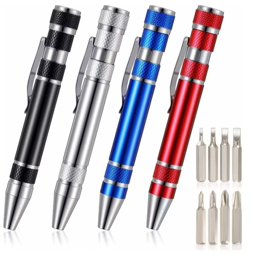 Multifunction 8 In 1 Mini Screwdriver Pen Pocket Manual Phone Repair ...