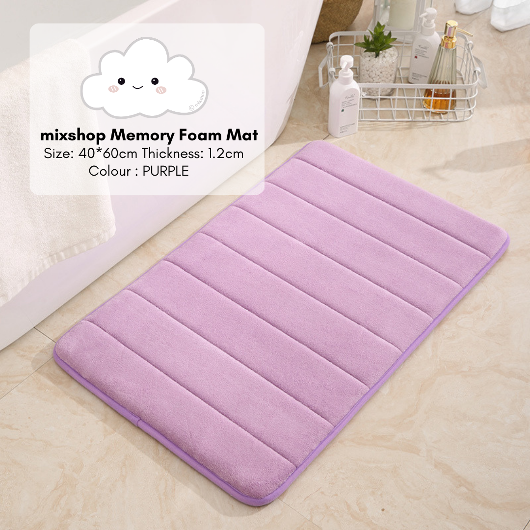mixshop Premium Extra Thick Memory Foam Floor Mat Anti Slip [Available ...