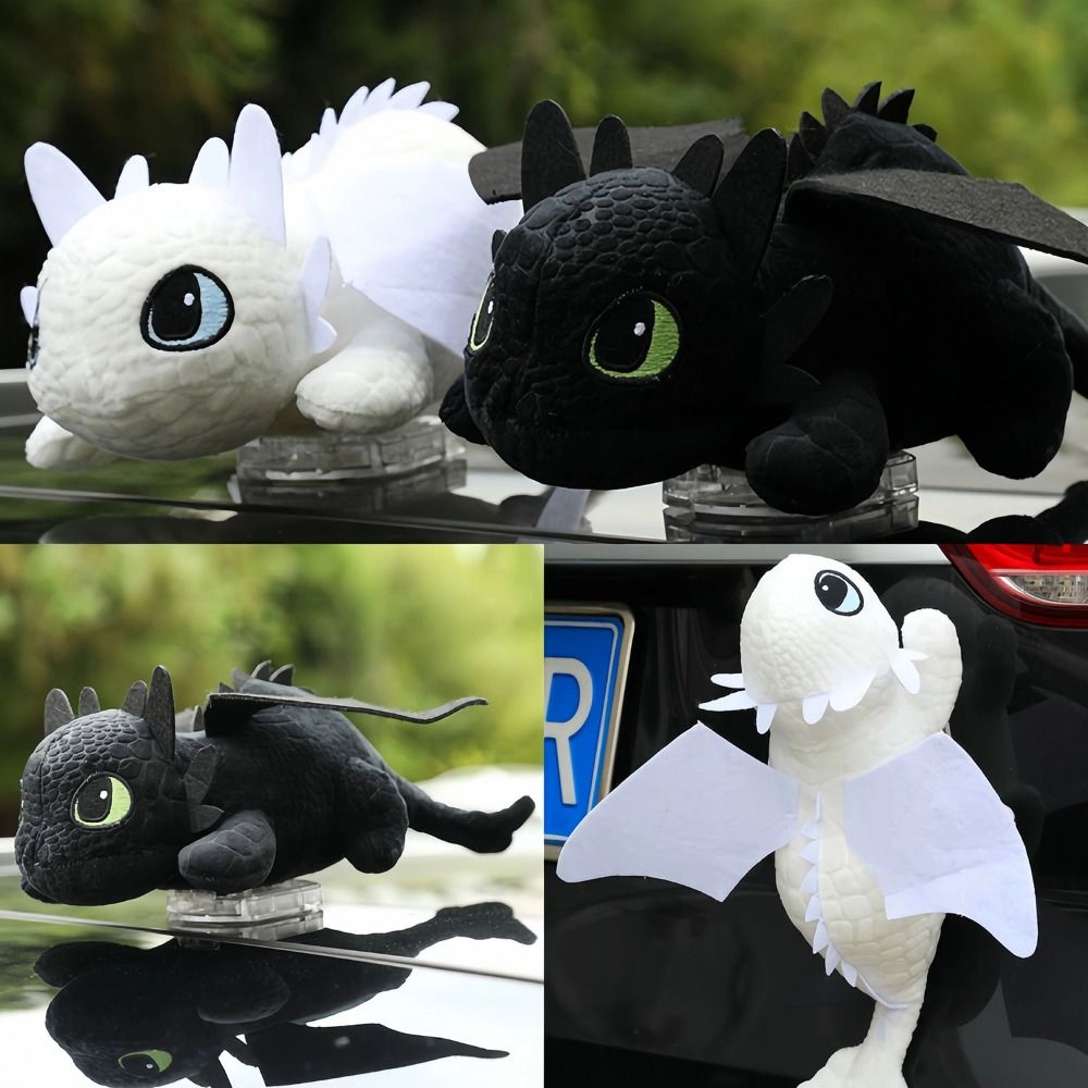 Little Black Dragon Flying Dragon Toothless Car Decoration Stuffed ...