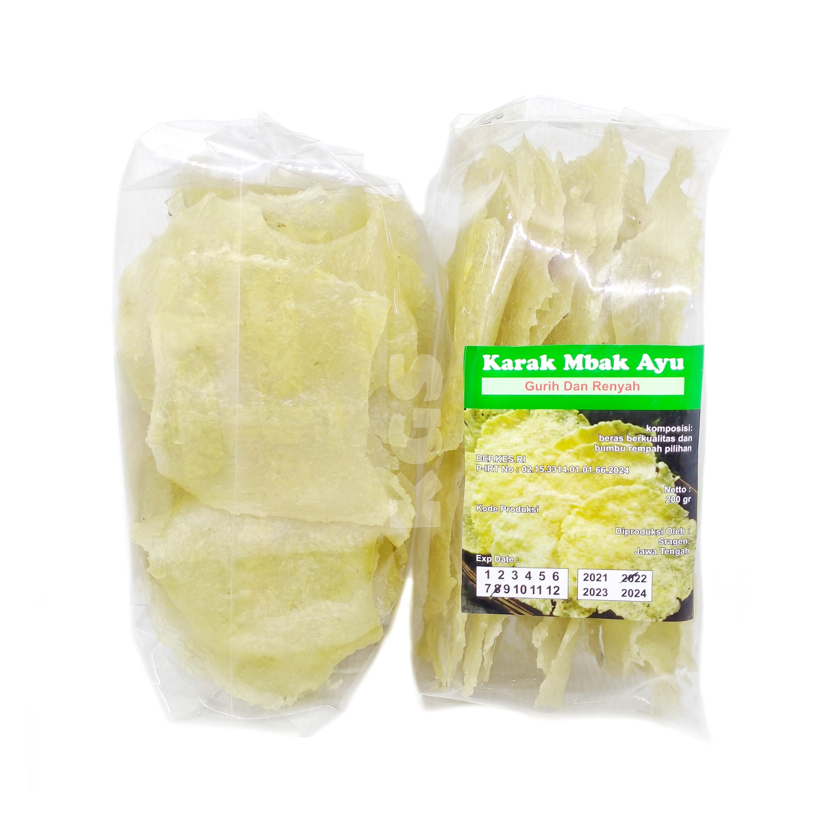 Karak Mentah MBAK AYU 200 Gram Khas Solo Gurih dan Renyah | Lazada ...