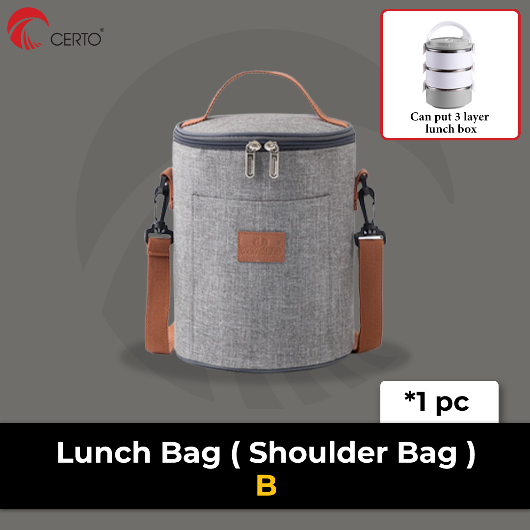 CERTO Gourmet Multi Layer Microwave Safe PP Lunch Box Food Container Stainless Steel Container ...