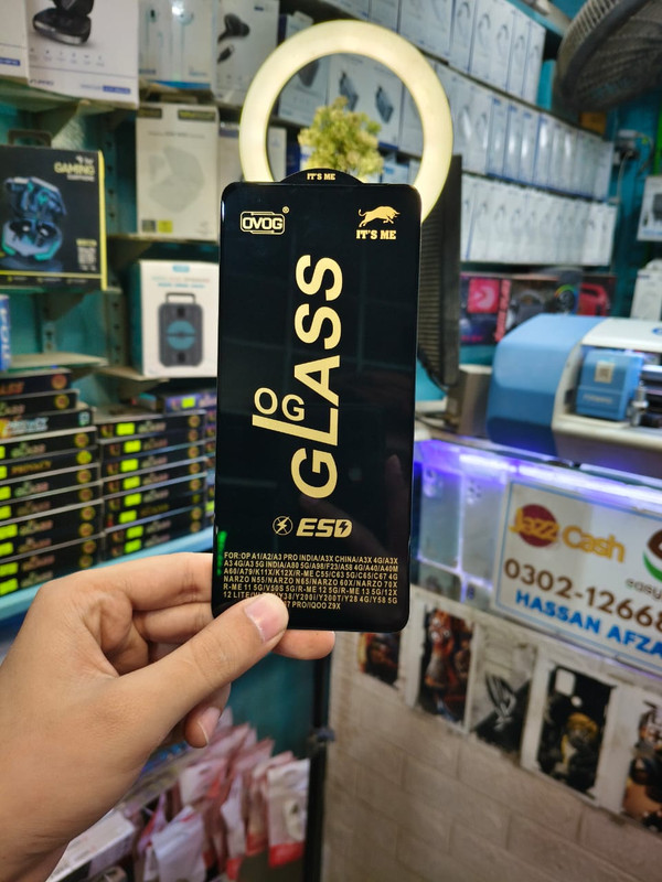 OPPO A3 4G OG Tempered Glass – Strong Screen Protector | Daraz.pk