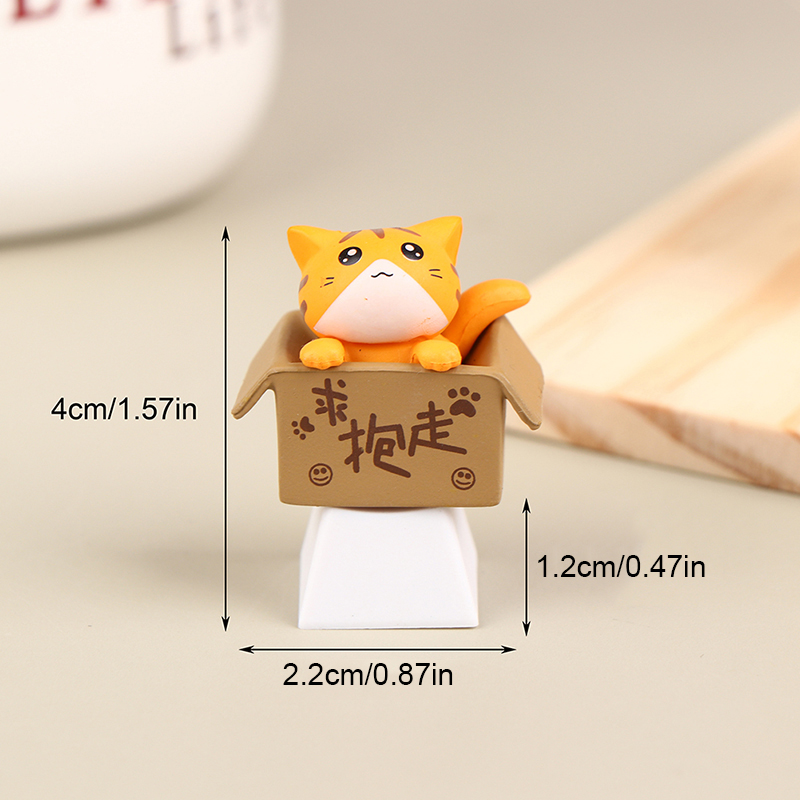 1Pc Personalized Cartoon Cat Keyboard Keys Three-Dimensional Cute Anime ...