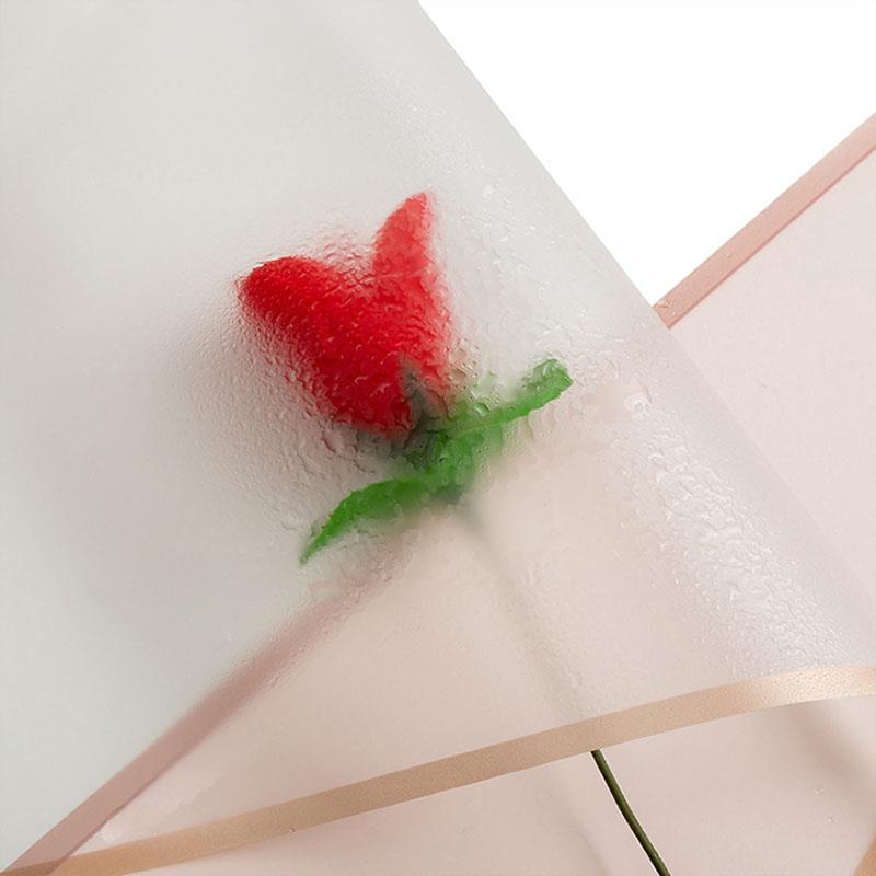 Jelly Film Fresh Flower Packaging Paper 58 * 58cm 5 Sheets Clear Space ...
