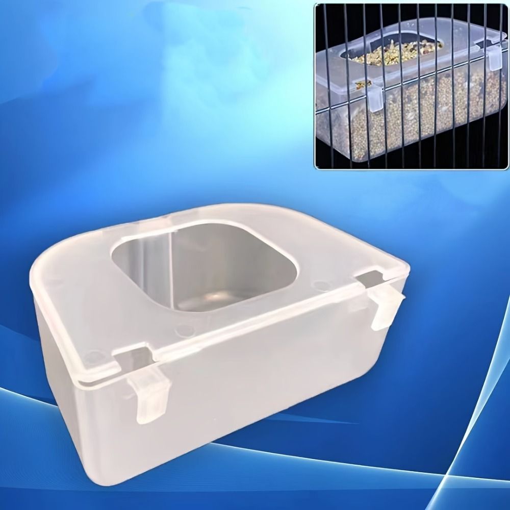 Automatic Feeder Transparent Pigeon Anti Scattering Food Box Plastic ...