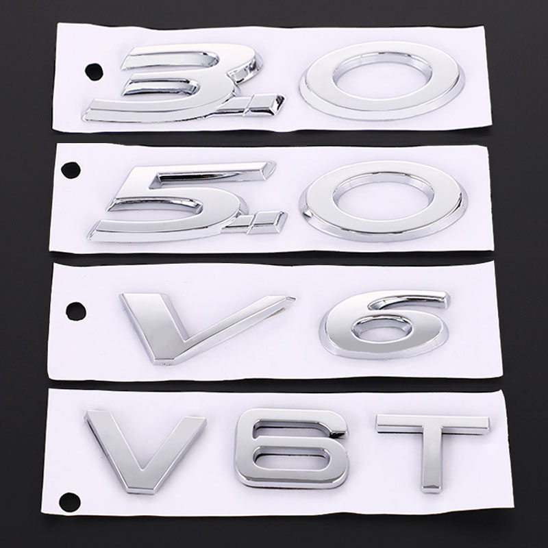 【Exclusive Offer】3D Car Sticker 3.0 5.0 V6 V8 V6T V8T Logo Rear Emblem ...