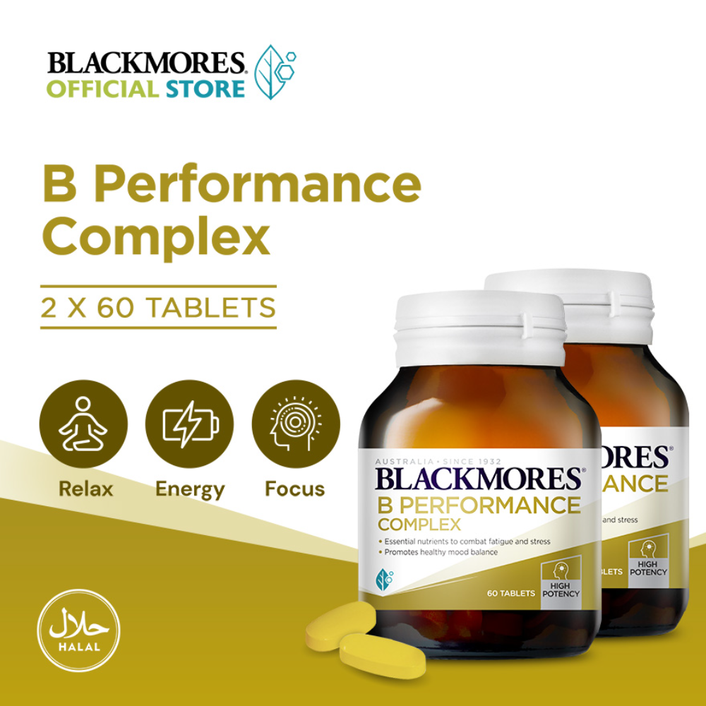 [Bundle of 2] Blackmores B Performance Complex 60s Tablets - Supports ...