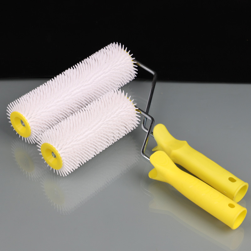 1PC 15/22CM Defoaming Drum Brush Spike Roller Latex Floor Self Compound ...