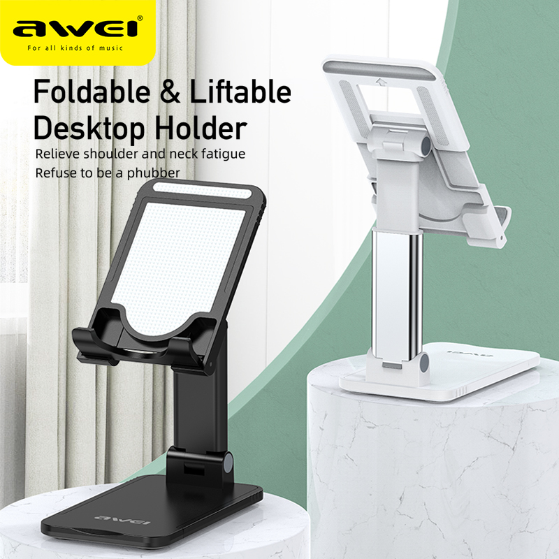 Awei X27 Portable Foldable Phone Holder Smart mobiles Tablet Telescopic ...