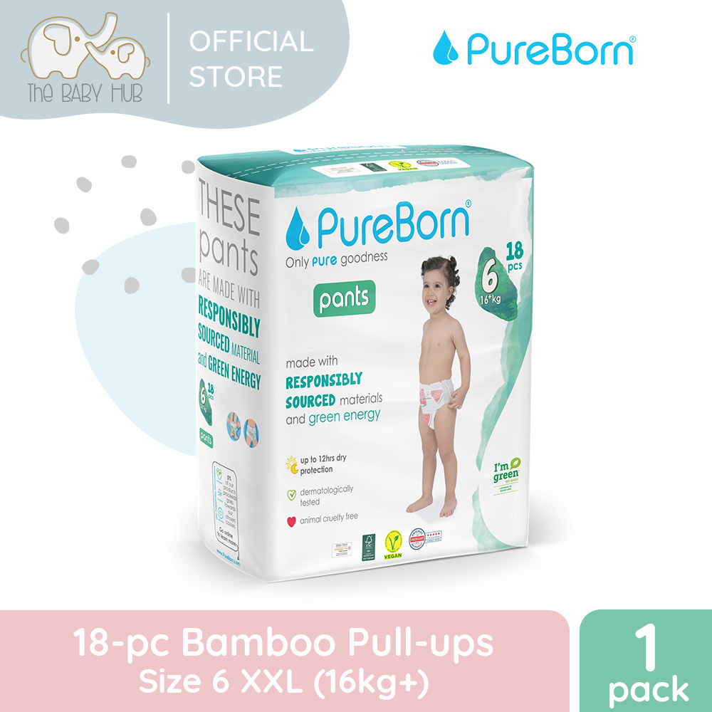 PureBorn Bamboo Pull Up Diapers | Lazada PH