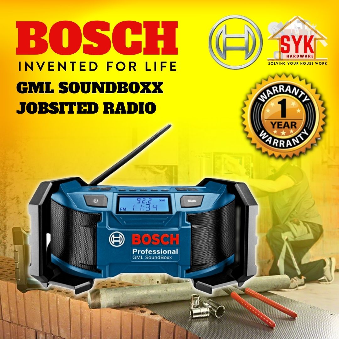 SYK Bosch Portable Radio FM AM GML Professional Soundboxx Jobsited ...