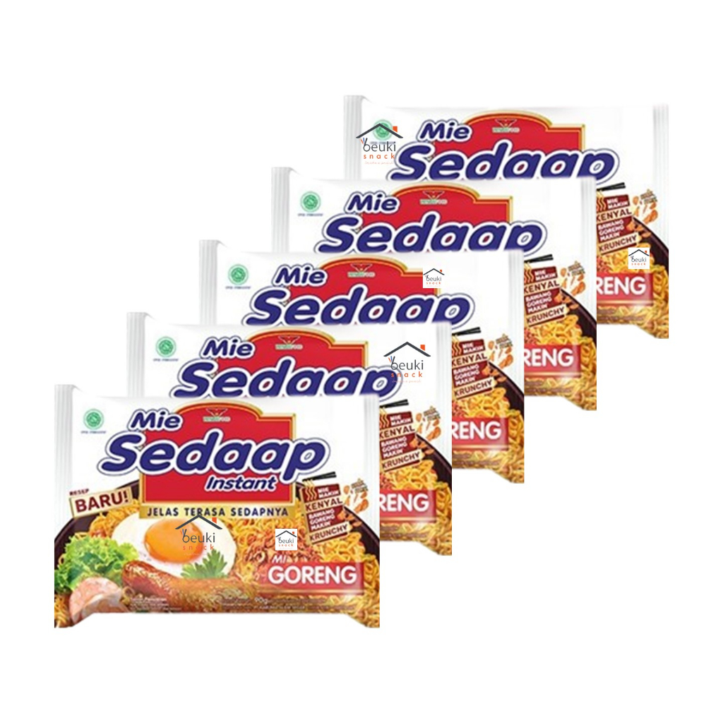 5PCS Mie Sedaap Goreng Original dengan Bawang Goreng | Juragan Snack ...