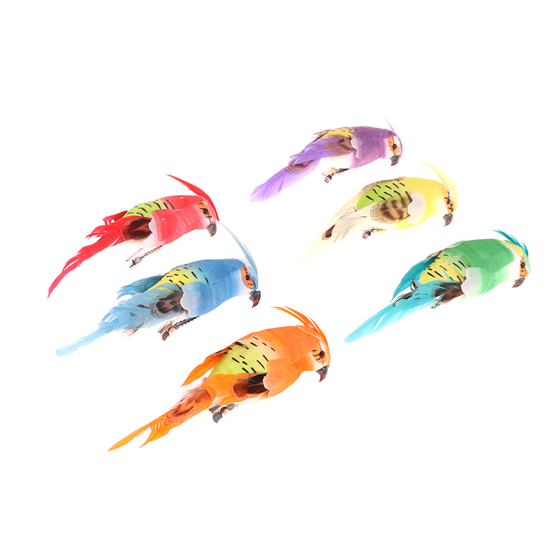 Creative Artificial Parrot Fake Foam Animal Simulation Feather Birds ...