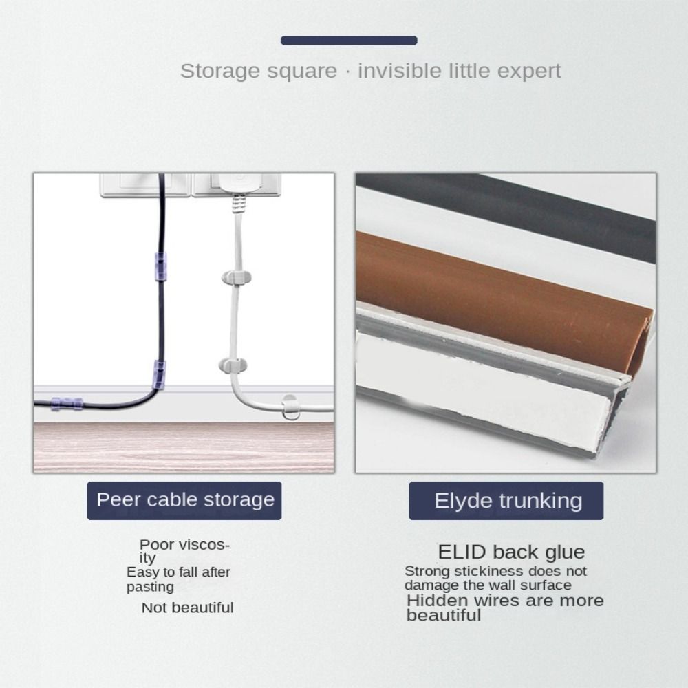 PVC Triangle Slot Floor Cord Cover Self-Adhesive Cord Protector ...