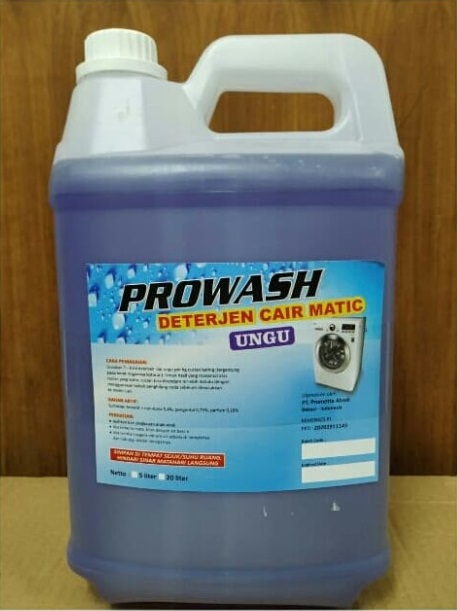 Prowash Detergen Cair Matic Deterjen 1 Liter (kemasan botol plastik ...
