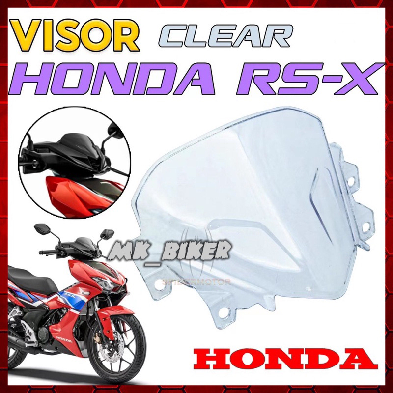 VISOR HONDA RSX 150 WINNER X COWLING WINDSCREEN WINDSHIELD TRANSPARENT ...