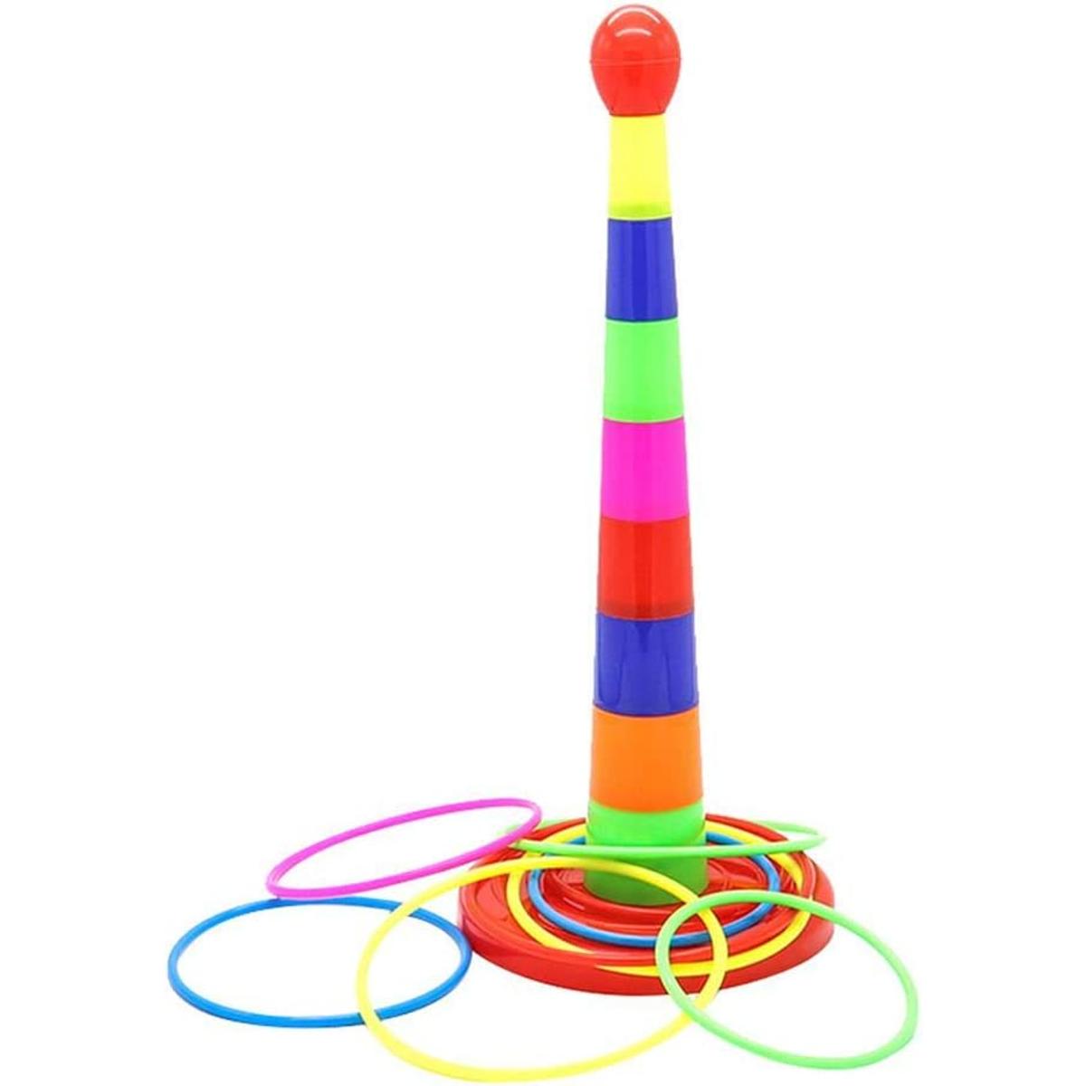 Ring Toss Rings with 18 inch Stand - Floatable Rings - Multi-Colored ...