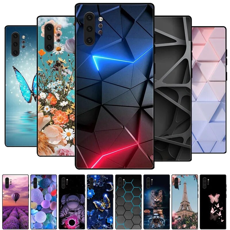 for Samsung Note 10 Plus Case Silicone Back Cover for Samsung Galaxy ...