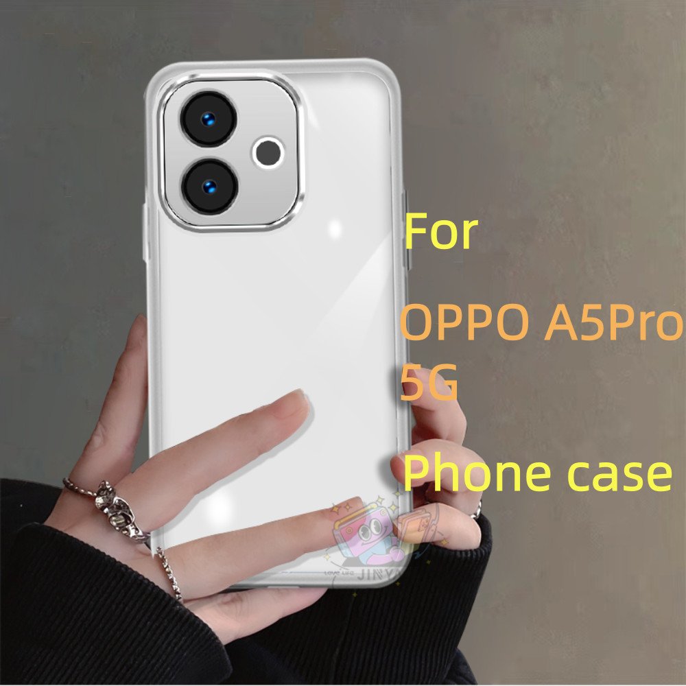 【Design】For OPPO A5 PRO 5G Phone case transparent Lens protector ...
