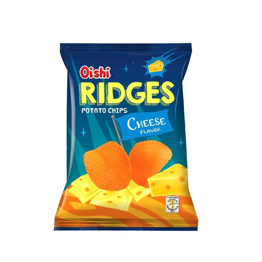 Oishi Ridges Cheese Potato Chips (60g) | Lazada PH