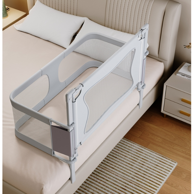 ที่กั้นเตียง แบบพับยกชั่วคราวได้ คอกกันตกเตียง รั้วกันเด็กตกเตียง Y136 ...