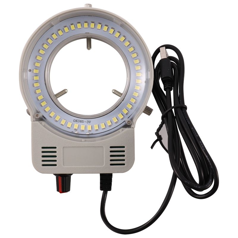 48 LED Industrial Microscope Camera Light Source Ring Lamp Light ...