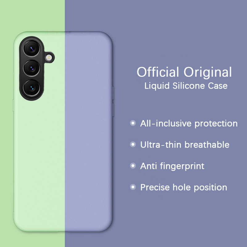 For Galaxy A26 A36 A56 Case Soft Silicone Liquid Lens Protection Slim For Samsung Galaxy A26 A36 ...