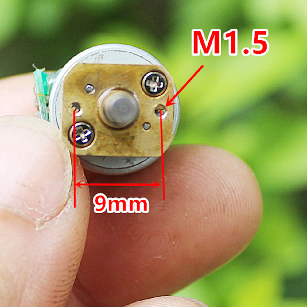 Mini 2-Phase 4-Wire Geared Stepper Motor 15mm Stepper All Metal Gear ...