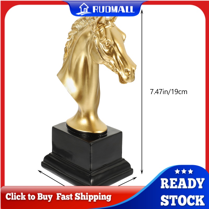 RUDMALL Horse Head Trophy Dinning Table Decor Dining Centerpieces ...